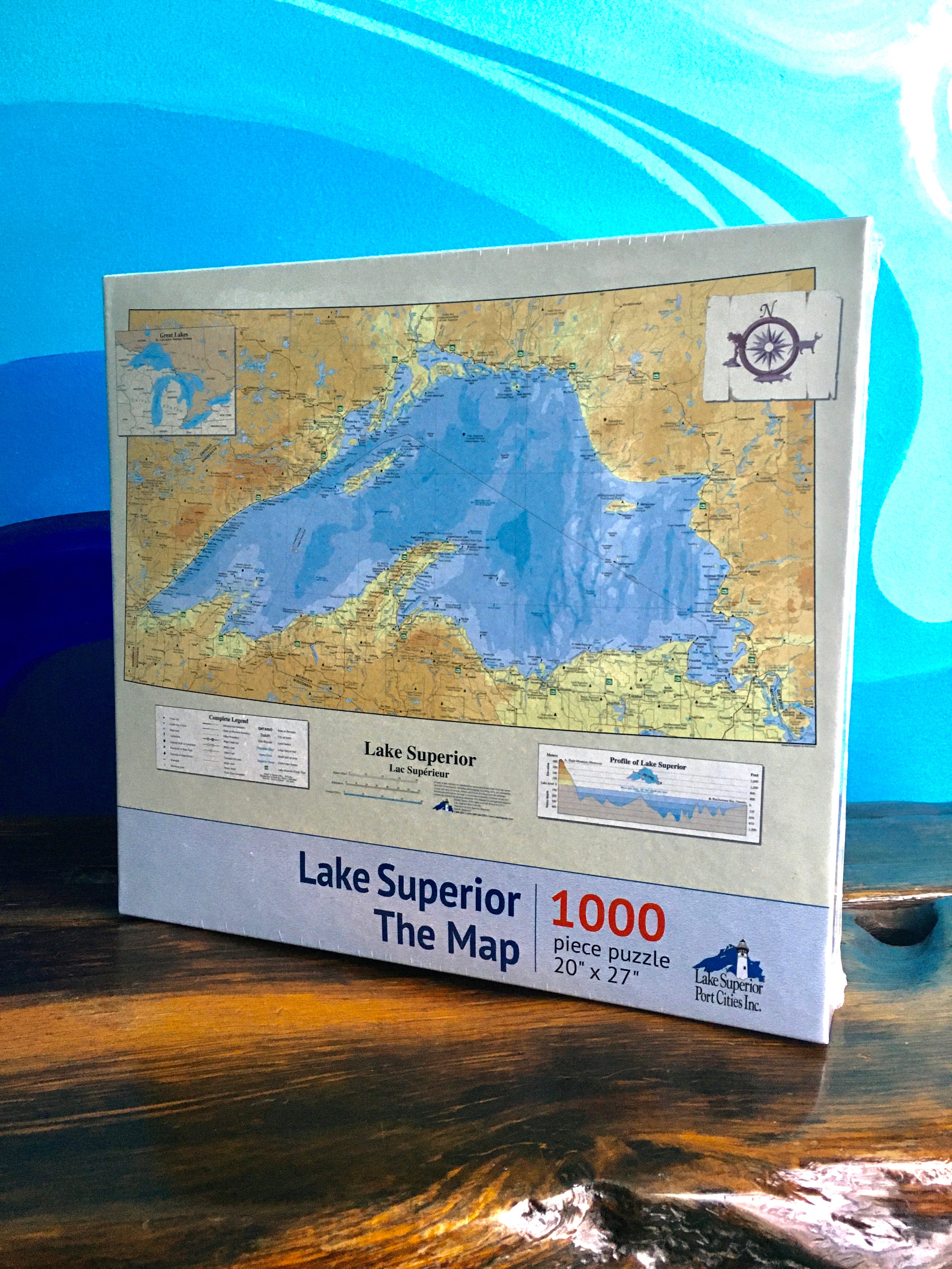 Lake Superior World Map
